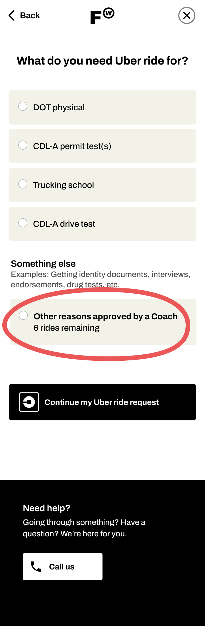 Request Ubers to custom locations – FreeWorld
