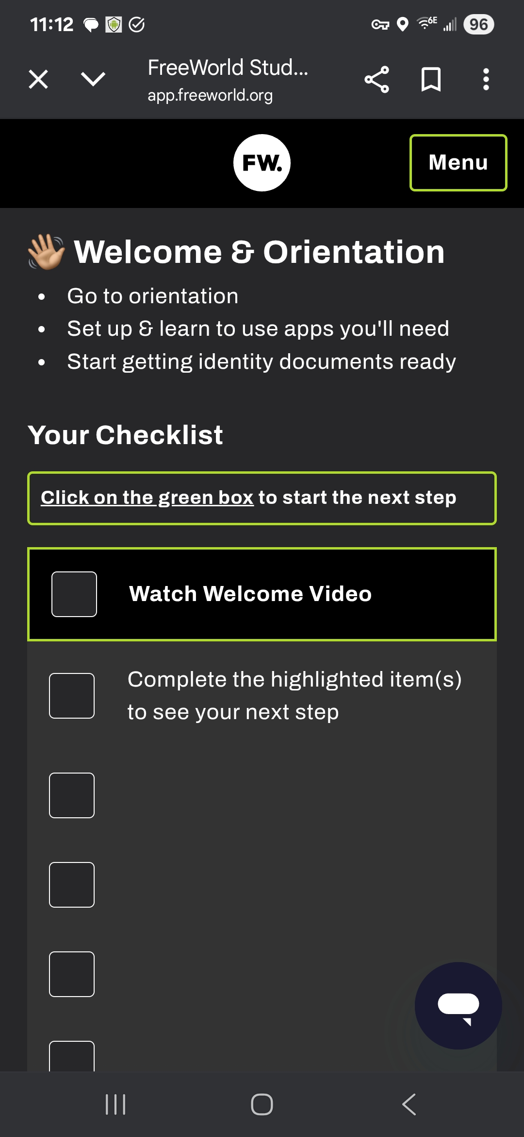 I applied to FreeWorld. How do I get started? – FreeWorld