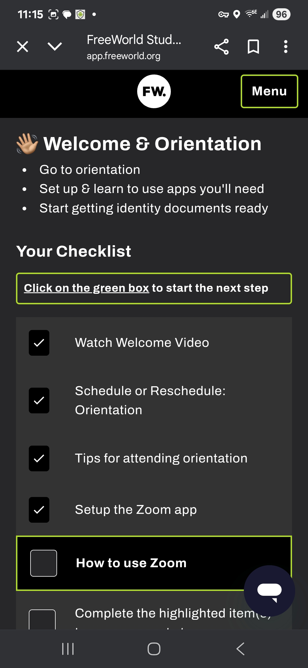I applied to FreeWorld. How do I get started? – FreeWorld